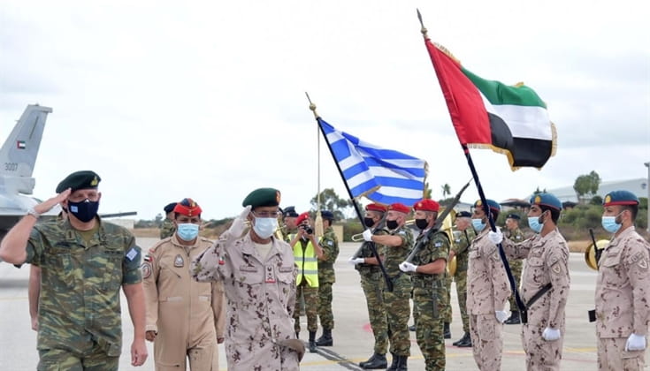 Chief of Staff tours site of UAE-Greece joint military exercises