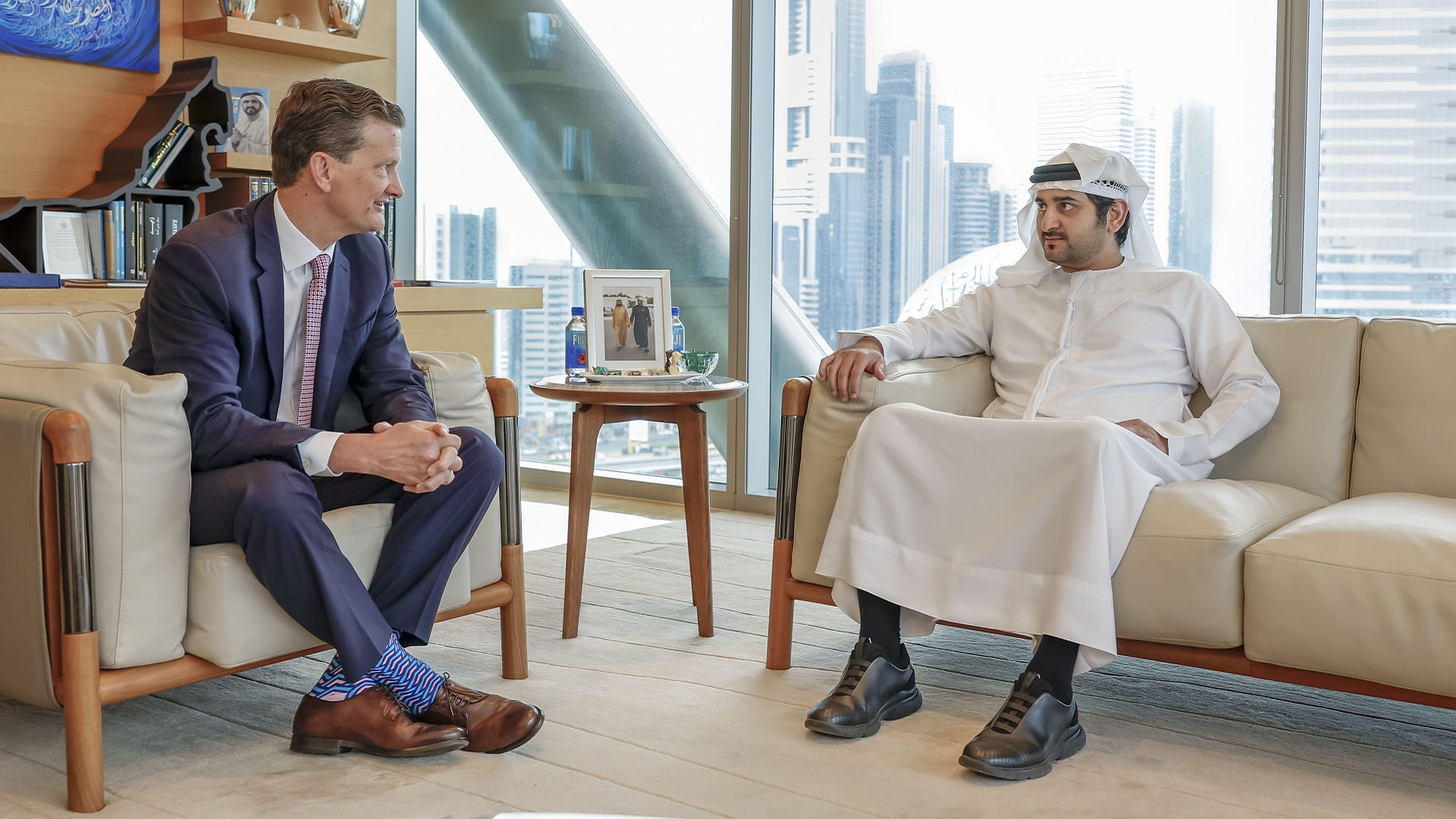Maktoum bin Mohammed meets with Chairman of KPMG International