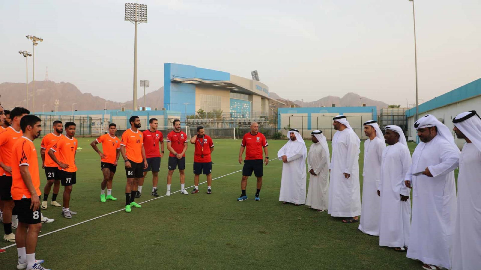 Al Hazami inspects readiness of Dibba Al Hisn Club football team