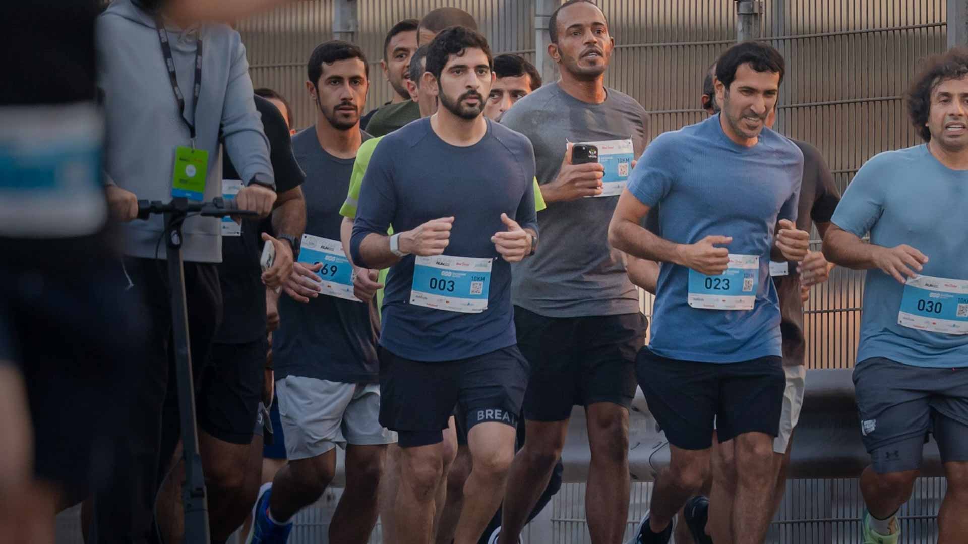 Hamdan bin Mohammed leads record-breaking Dubai Run