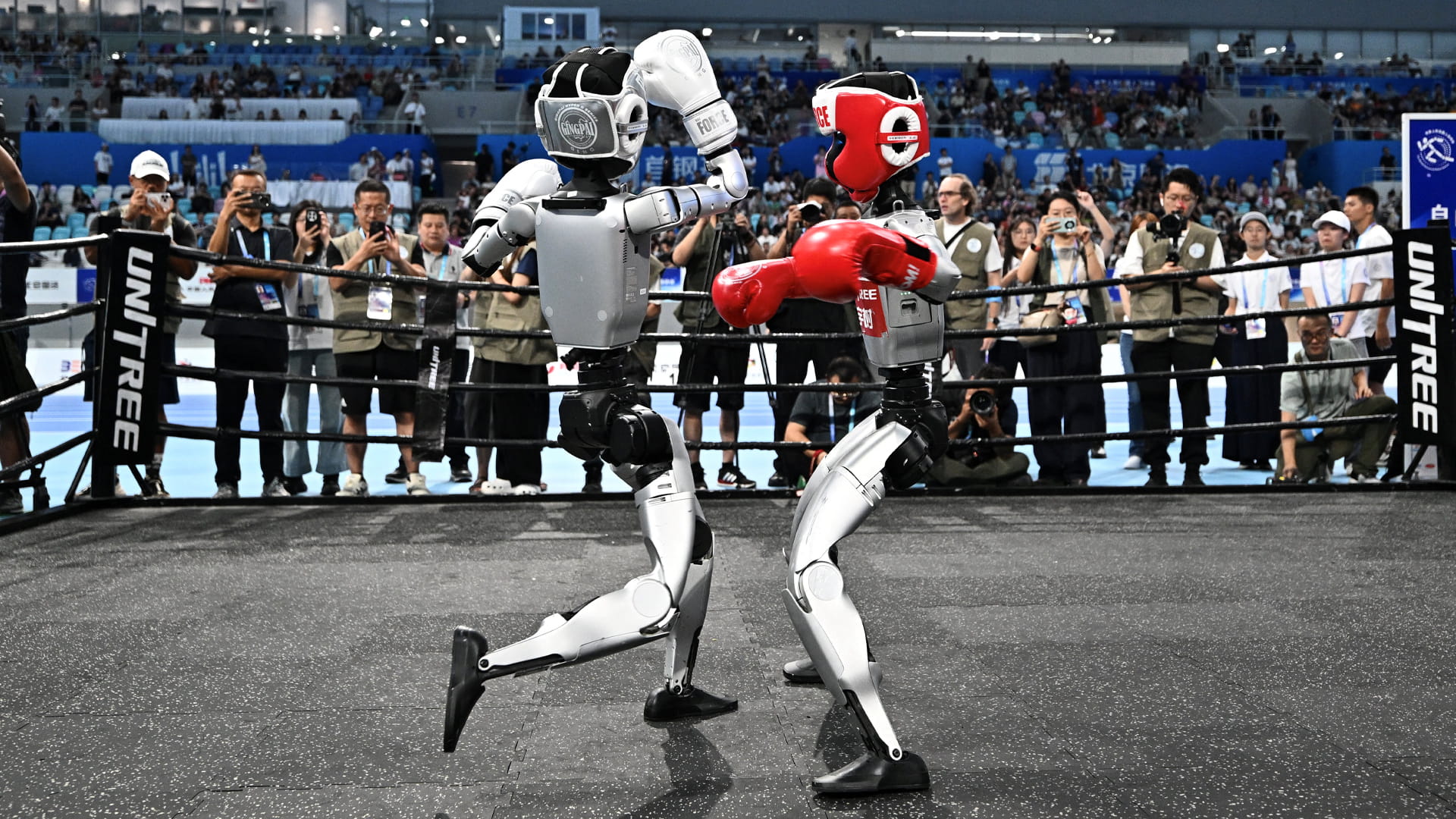Robots race, play football, and crash at Chinas robot Olympics