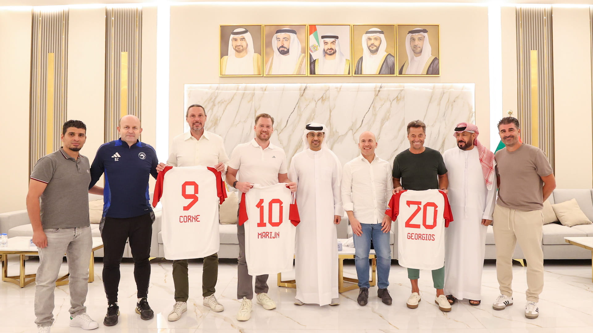 Khalid Al Midfa meets Ajax delegation. to develop SC’s skills