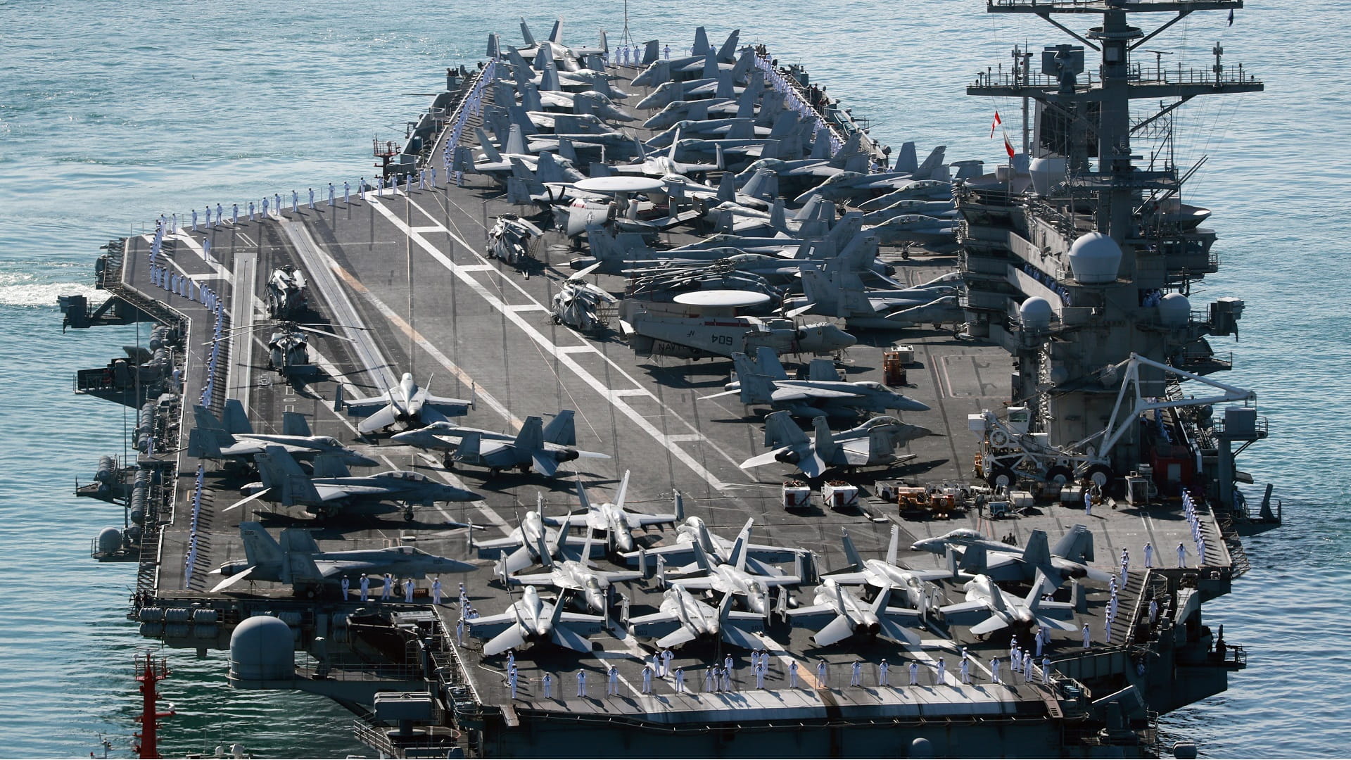 Us Aircraft Carrier Arrives In South Korea To Deter Pyongyang